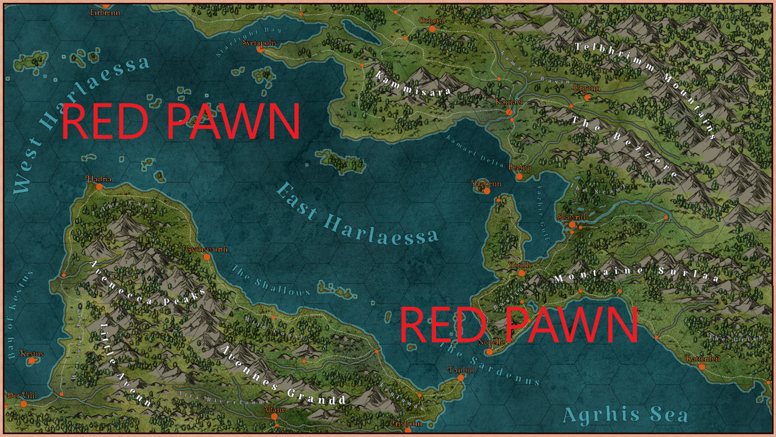 Digital TTRPG Map: Harlaessa Sea – Red Pawn Shop