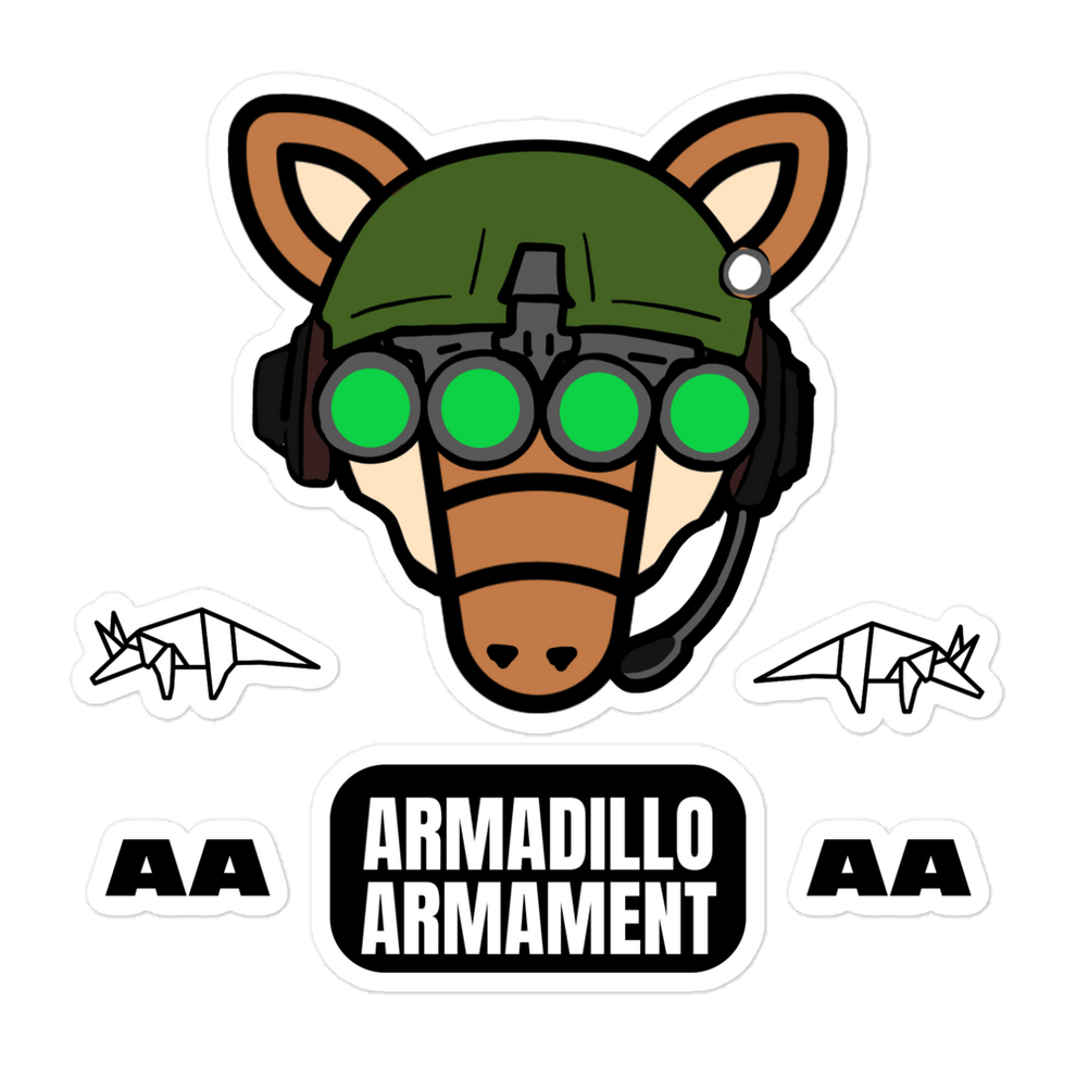 Armadillo Armament Sticker: Icons and Labels – Red Pawn Shop