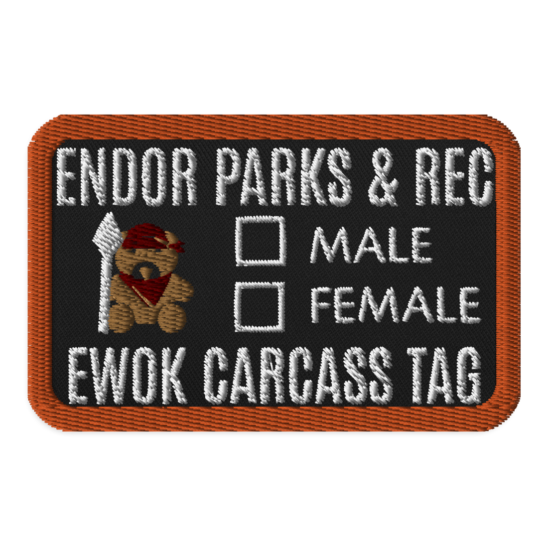 Meme Patches: Ewok Hunter's Tag – Red Pawn Shop