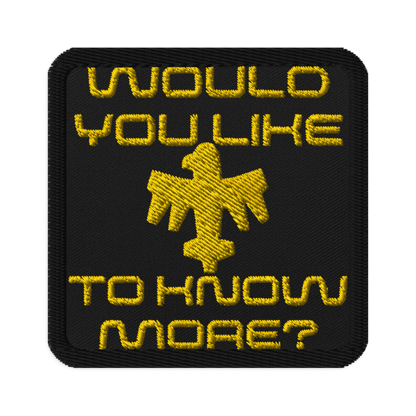 Meme Patches: Would You Like to Know More? – Red Pawn Shop